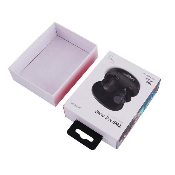 Quality Bluetooth Headphone Lid And Base Gift Box Recyclable Earphone Paper Box With for sale
