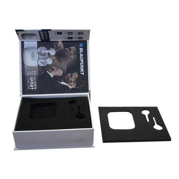 Quality Portable Wireless Bluetooth Earphone Packaging Box , Luxury Magnet Paper Box for sale