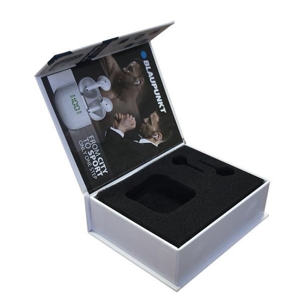 Quality Portable Wireless Bluetooth Earphone Packaging Box , Luxury Magnet Paper Box for sale