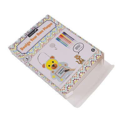 China Custom Food Box Foldable 350g Ivory Board  Paper Colored markers crayons pencils Packaging Full Color Printing Paper  Box for sale