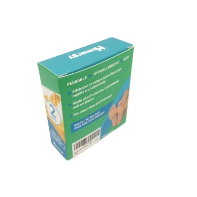 China Customized Logo Adhesive Foot Pad Shoelace Packaging  Color Printing Voice Recorder Product Waterproof Paper Box for sale