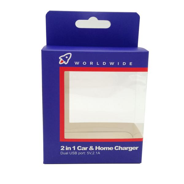 Quality Cell Phone Charger Packaging Boxes , Biodegradable Power Bank Packaging Box for sale