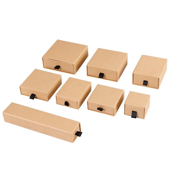 Quality Handmade Sliding Paper Drawer Boxes Eco Friendly Jewelry Packaging Boxes With for sale