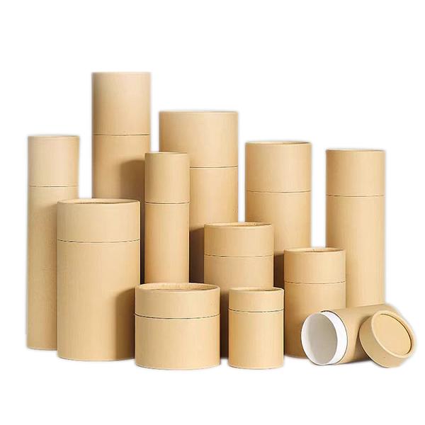 Quality Custom Printed Paper Tube Cardboard Cylindrical Packaging Box Custom Candle Box for sale