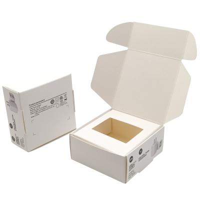 China Charger Paper Box Color Printing Switching Socket Packing Box Custom Logo White Cardboard  Folding Airplane Box for sale