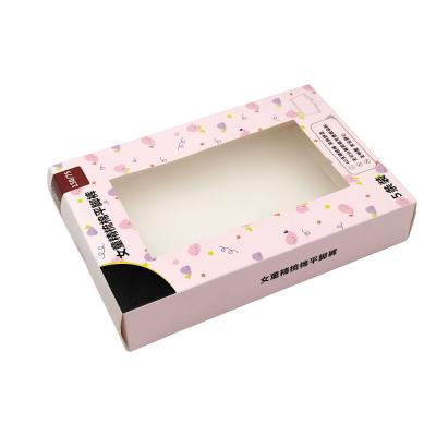 China Printing Silk Stockings Socks Bras Corrugated Box With  Window Apparel Underwear Underpants Gift Box for sale