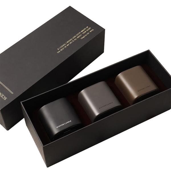 Quality Recycled Scented Candle Box Packaging Custom Recyclable Paper Candle Jar Box for sale