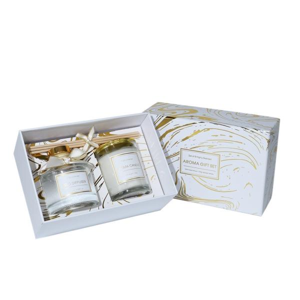 Quality Recycled Scented Candle Box Packaging Custom Recyclable Paper Candle Jar Box for sale