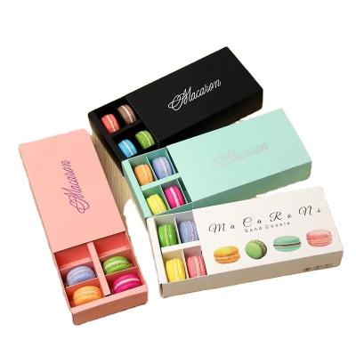 China White Custom Macaron Packaging Boxes , Versatile Donut Packaging Box With Clear Display Window for sale