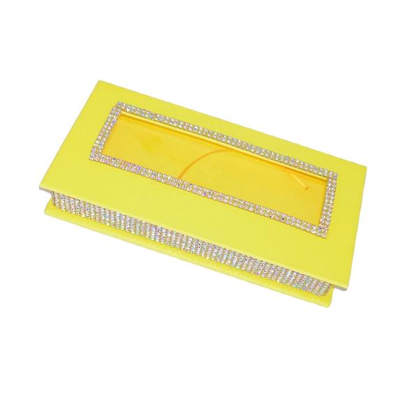 Quality ODM OEM Magnet Gift Box Rhinestone False Eyelash Packaging With Drill for sale