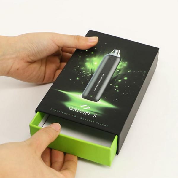 Quality SF Custom E Cigarette Packaging Box Disposable Vape Drawer Style Gift Box for sale