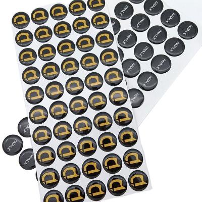 China Custom Size Decoration Crystal Stickers Clear 3D Epoxy Domed Vinyl Sticker Labels for sale
