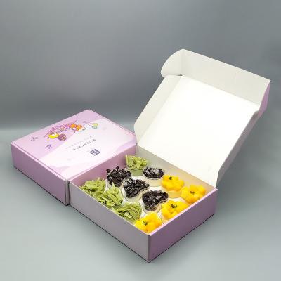 China Cake Dessert Bakery Pastry Cheese Packaging Box Disposable Commercial Sushi Restaurant Takeaway Food Lunch Tray shipping Box With Insert for sale