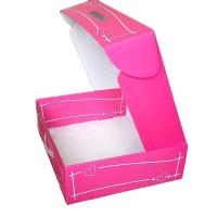 China Recyclable Corrugated Paper Box Custom Cosmetic Packaging Boxes With plastic hook for sale