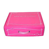 China Recyclable Corrugated Paper Box Custom Cosmetic Packaging Boxes With plastic hook for sale