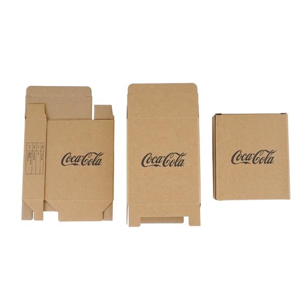 Quality Black Printing Custom Kraft Paper Packaging Box , Eco Friendly Carton Cardboard for sale