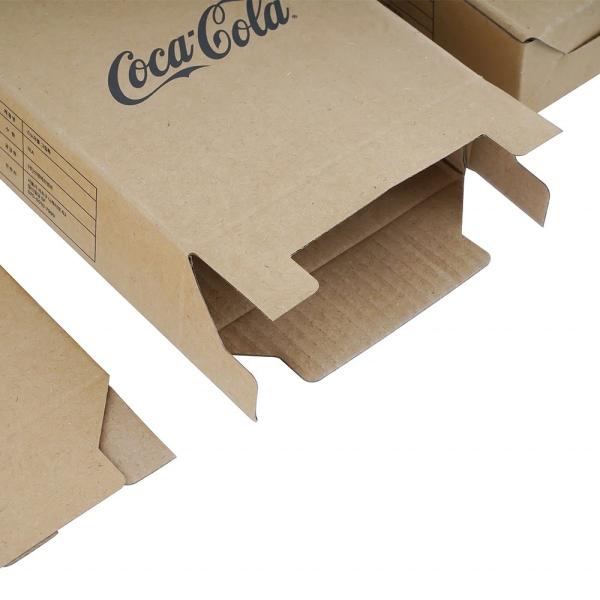 Quality Black Printing Custom Kraft Paper Packaging Box , Eco Friendly Carton Cardboard for sale