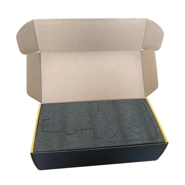 Quality Cosmetics Skincare Corrugated Mailer Box Recyclable With Black Foam Insert for sale
