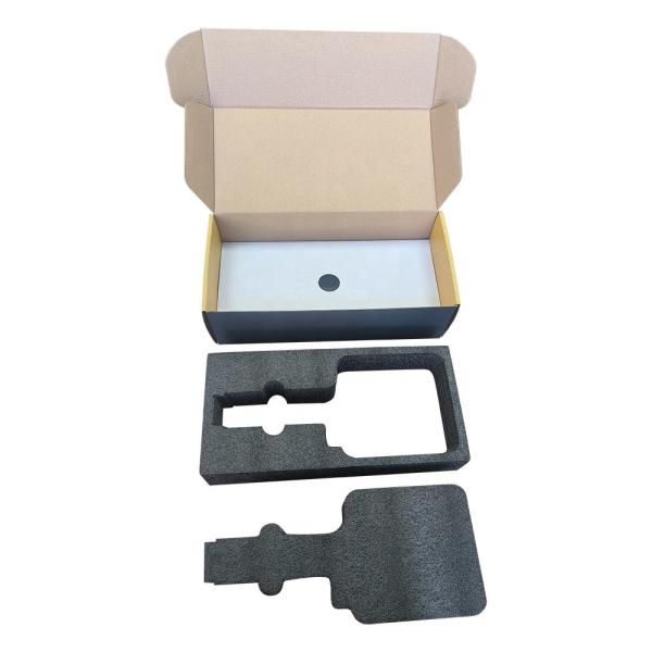 Quality Cosmetics Skincare Corrugated Mailer Box Recyclable With Black Foam Insert for sale