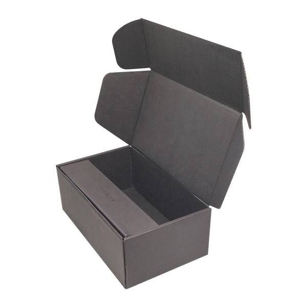 Quality Cosmetics Skincare Corrugated Mailer Box Recyclable With Black Foam Insert for sale