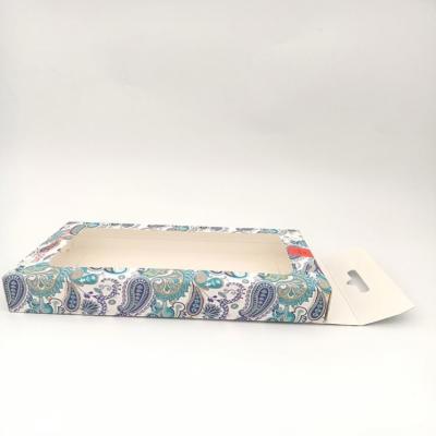 China Personal Care Custom Logo Packaging Box , Transparent Paper Box With Clear Window for sale