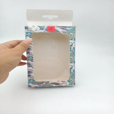 China Personal Care Custom Logo Packaging Box , Transparent Paper Box With Clear Window for sale