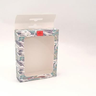 China Personal Care Custom Logo Packaging Box , Transparent Paper Box With Clear Window for sale