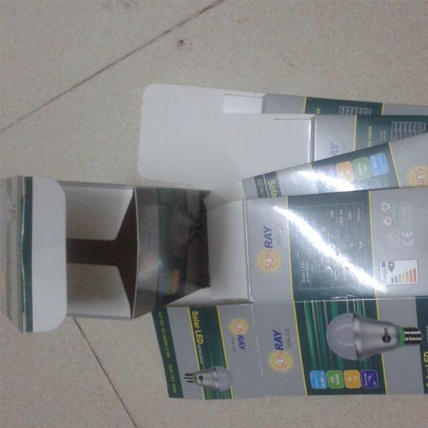 Quality Customized LED Bulb Packaging Box Carton Gray Cardboard Printing Logo Light Tube for sale