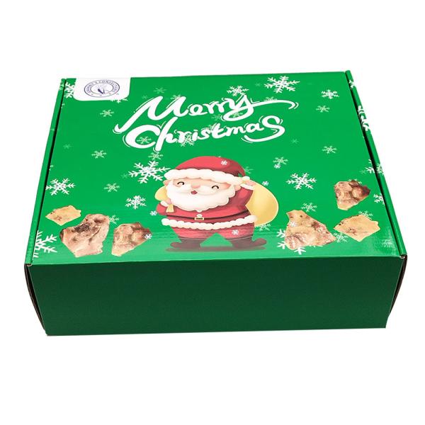 Quality Biodegradable Custom Christmas Gift Box / Custom Corrugated Cardboard Boxes For for sale