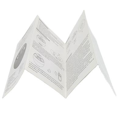 China Custom Instruction Manuals Various Languages Folding Paper Instructions Leaflet Die Cut Brochure for sale