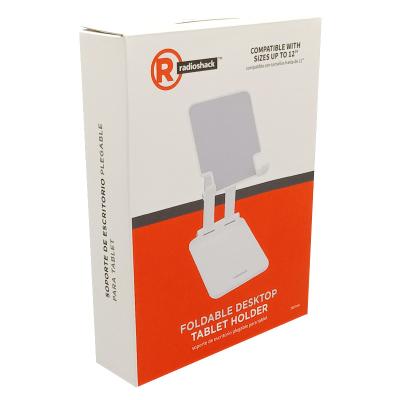 China Custom Logo Folding Mobile Phone Stand Paper Box Car Phone Stand Packaging Mobile Stand for Video Box for sale