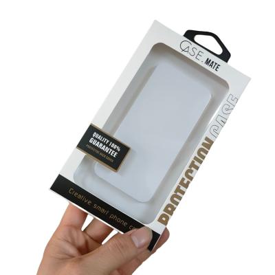 China Custom logo Brand Luxury White Phone case Hard Cover Packaging Box Packaging for I 13 14 15 16 Pro Max Phone for sale