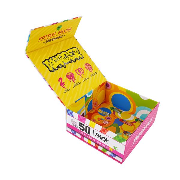 Quality Disposable Vapes Handmade Paperboard Gift Boxes , Recyclable Magnetic Packaging for sale