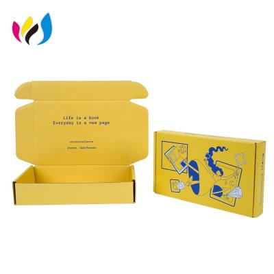 China OEM Colored Corrugated Mailing Boxes , Corrugated Paper Dress Shipping Box for sale