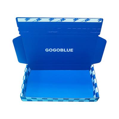 China Recycled Corrugated Paper Box Self Sealing Shipping Paper Box Custom Zipper Retainer Box for sale