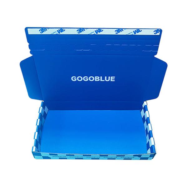 Quality Recycled Corrugated Paper Box Self Sealing Shipping Paper Box Custom Zipper for sale
