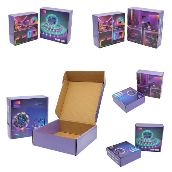 Quality Recyclable Corrugated Cardboard Shipping Boxes Custom Wifi Smart LED Strip for sale