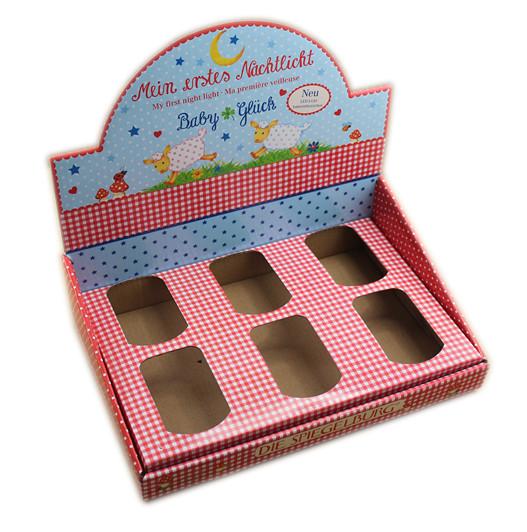 Quality Logo Printing Corrugated Display Box , Shelf Ready Packaging Boxes Folding PDQ Storage Tray for sale