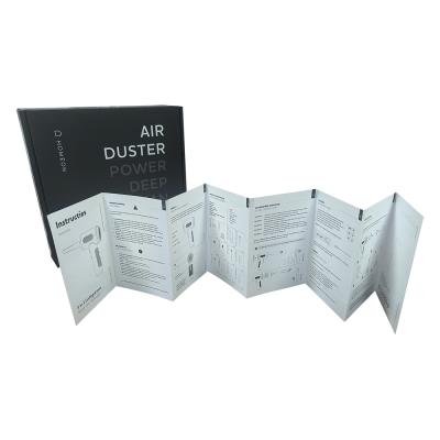 China Custom Instruction Manuals Various Languages Folding Paper Instructions Leaflet Die Cut Brochure for sale