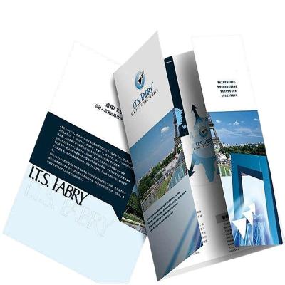 China Folding Business Instruction Manual Trifold Custom Brochure Booklet Printing Poster Manual for sale