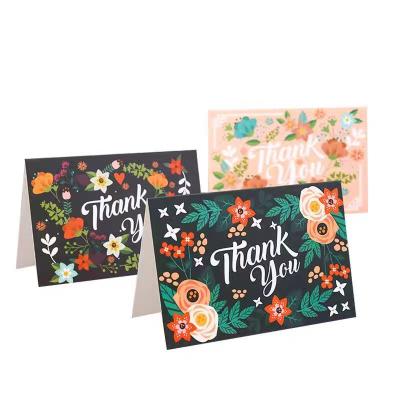 China Rectangle Christmas Greeting Cards Recyclable Customized Postcard Thank You Card for sale