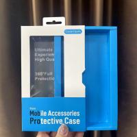 China Recycled Materials Phone Case Packaging Drawer Box with Embossing and Sponge Lining for Consumer Electronics for sale