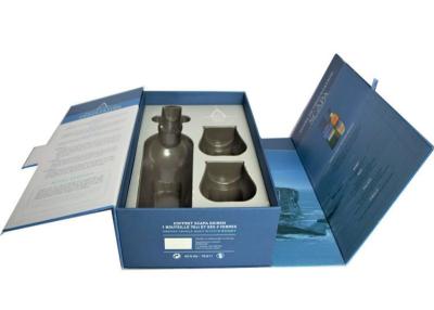 China De dubbele Doos die van de de Wijngift van de Kleppensluiting PS Tray Laminate Cardboard Material verpakken Te koop