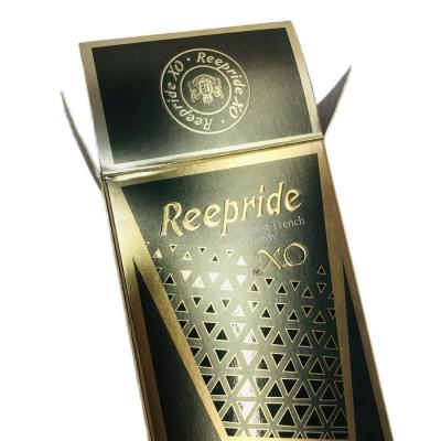Cina Contenitori di imballaggio del vino del FSC, timbratura d'imballaggio della stagnola di oro del vino del cartone in vendita