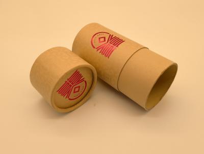 Cina Imballaggio sostenibile, ecologico, Recycable, scatola di carta del giro del ODM, contenitore di cilindro di Kraft con la timbratura della goffratura in vendita