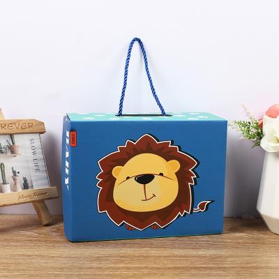 Cina Toy Packaging Boxes su ordinazione, imballaggio di carta ondulato con l'OEM della maniglia in vendita