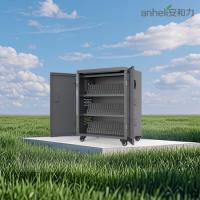 China 54 Slot USB Charging Cart ABS Plastic Interlayer Charging Cabinet 5V 2A 100-250V for sale