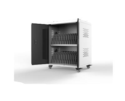 China 30 Charging Ports Laptop Charging Cabinet with Galvanized Sheet Construction and Cooling Fans for Chromebooks for sale