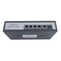 China Full Gigabit 1 Optical 5 Electric PoE Fiber Switch 4 PoE Ports 30W 120W for sale