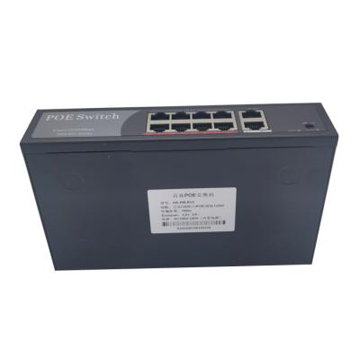 China 250W High Power 4 Ports Poe Switch Fast Cooling Dante Poe Switch for sale